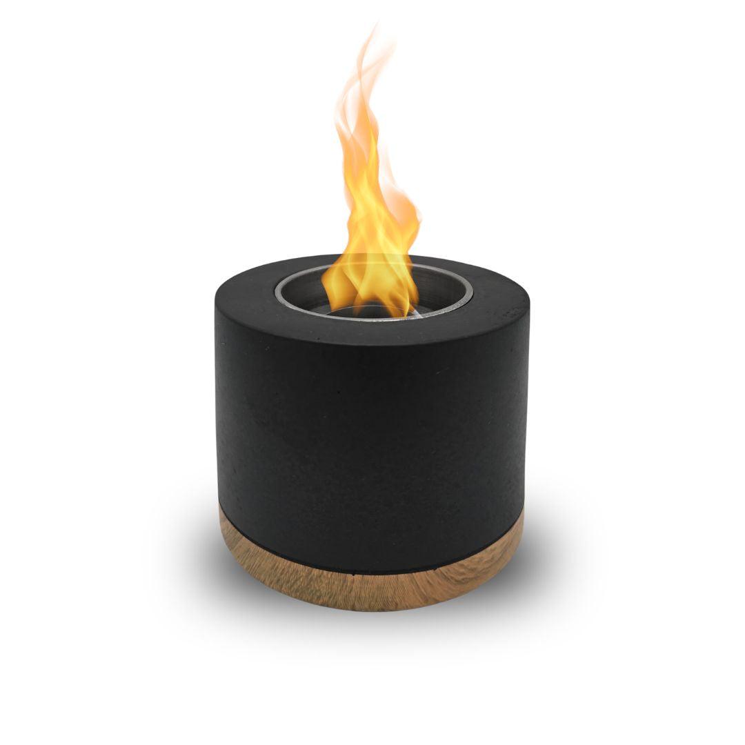 Mini Tabletop Fire Pit – Black Bio Ethanol Flame | Indoor Fire UK